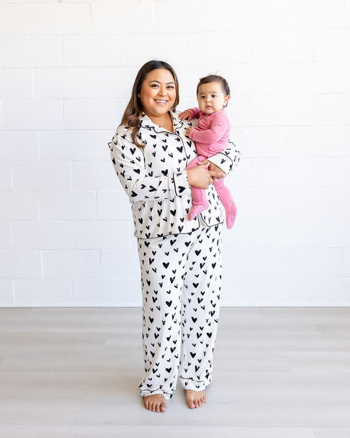 seesee | Black & White Postpartum Pajamas